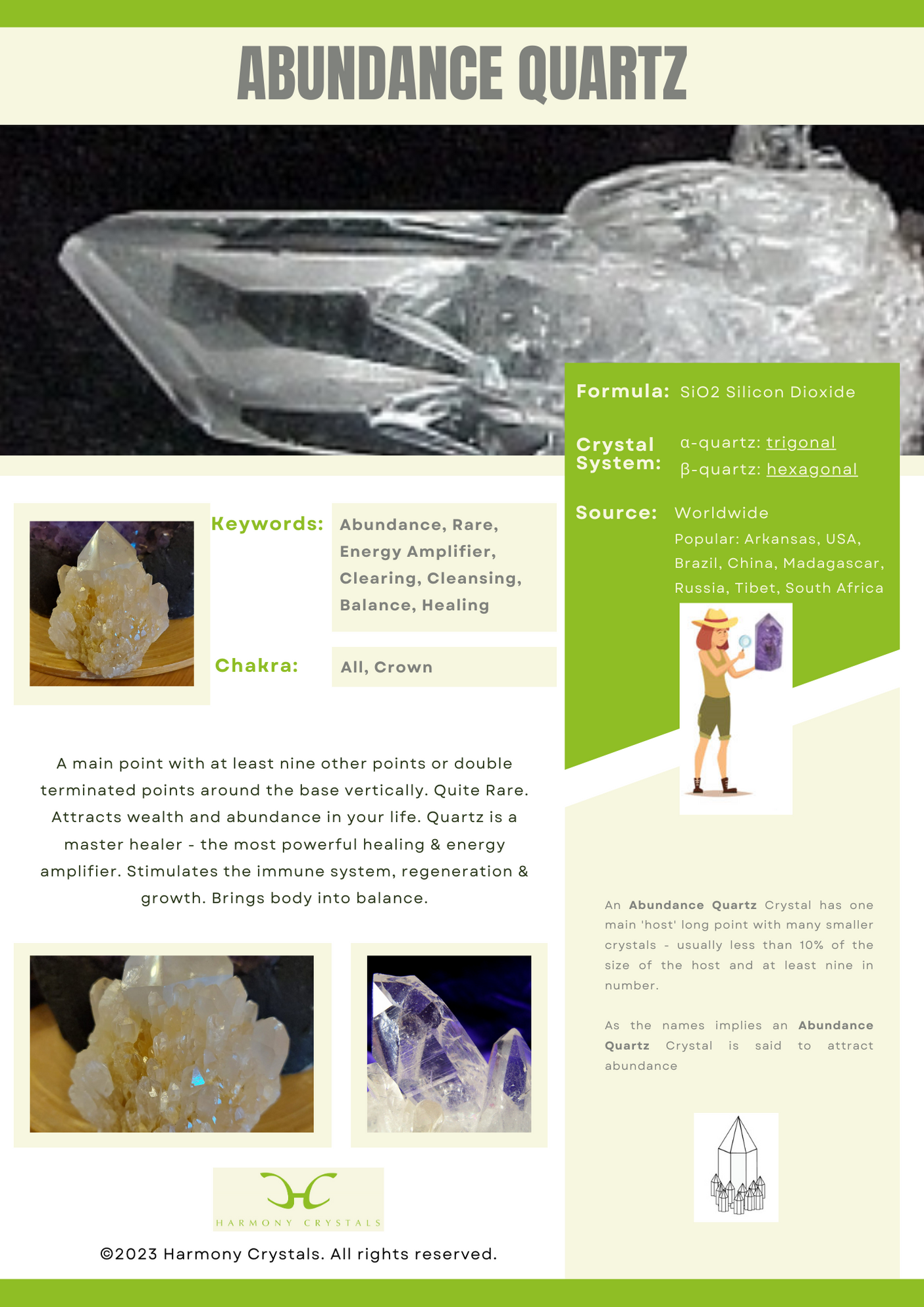 Abundance Quartz — Harmony Crystals