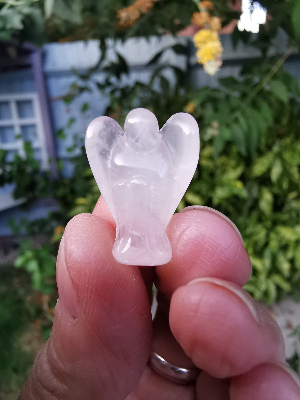 Rose Quartz Angel - 2cm — Harmony Crystals